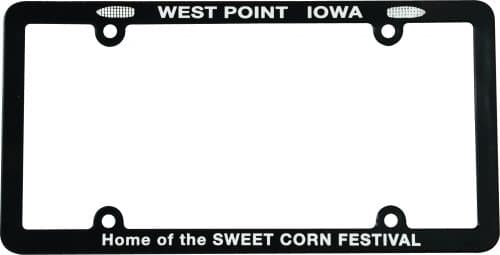Durable Plastic Screen Printed License Plate Frames